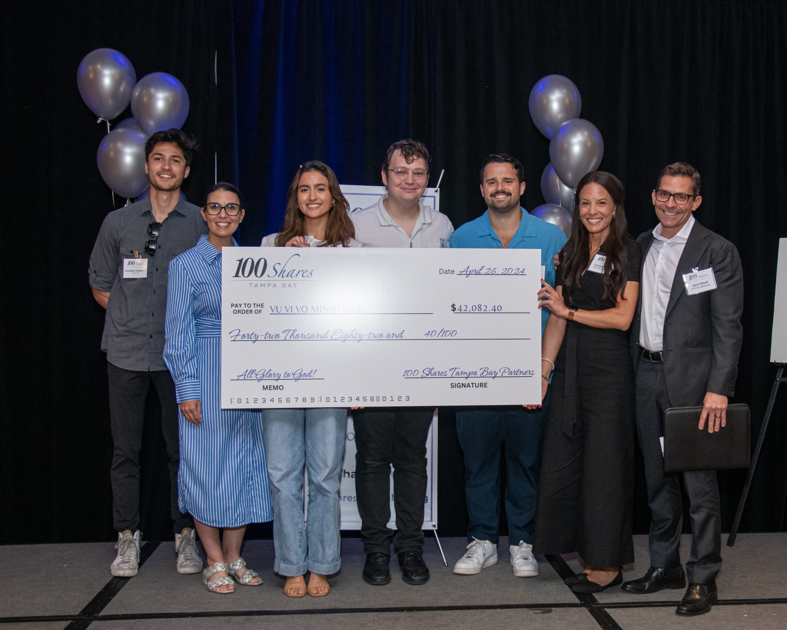 2024 Grant Recipient VU VI VO Ministries - 100 Shares Tampa Bay